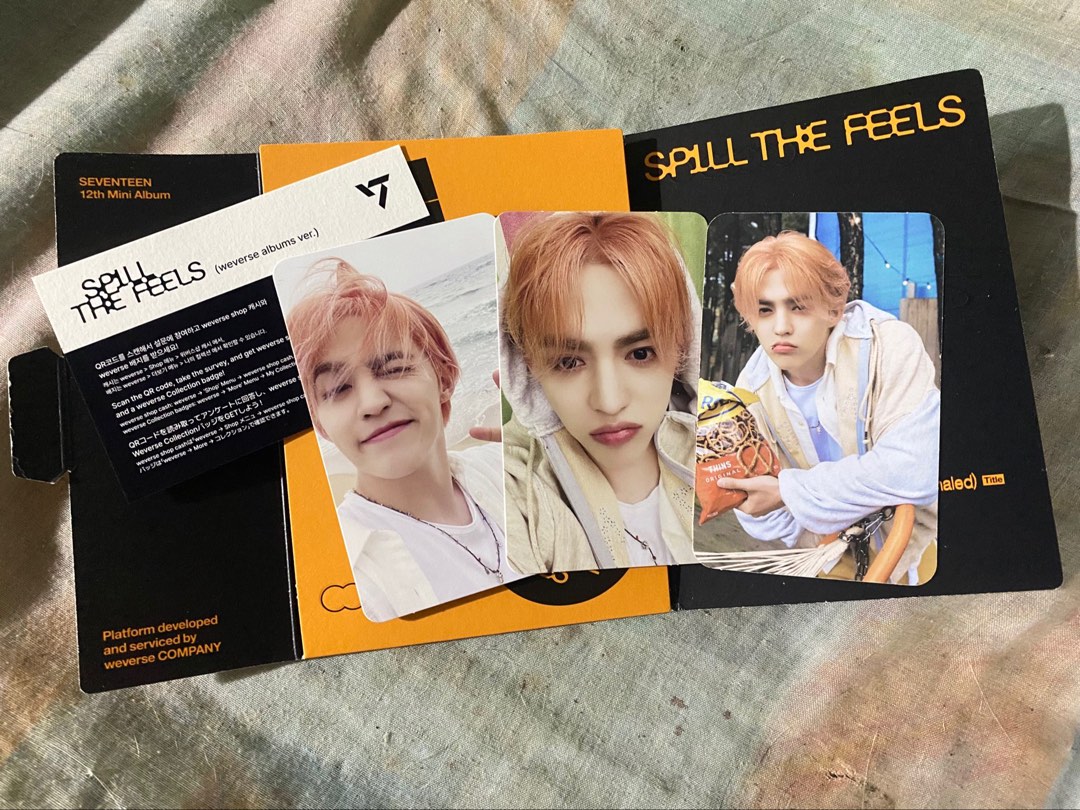 scoups cheol seungcheol stf spill the feels weverse album pc photocard ...