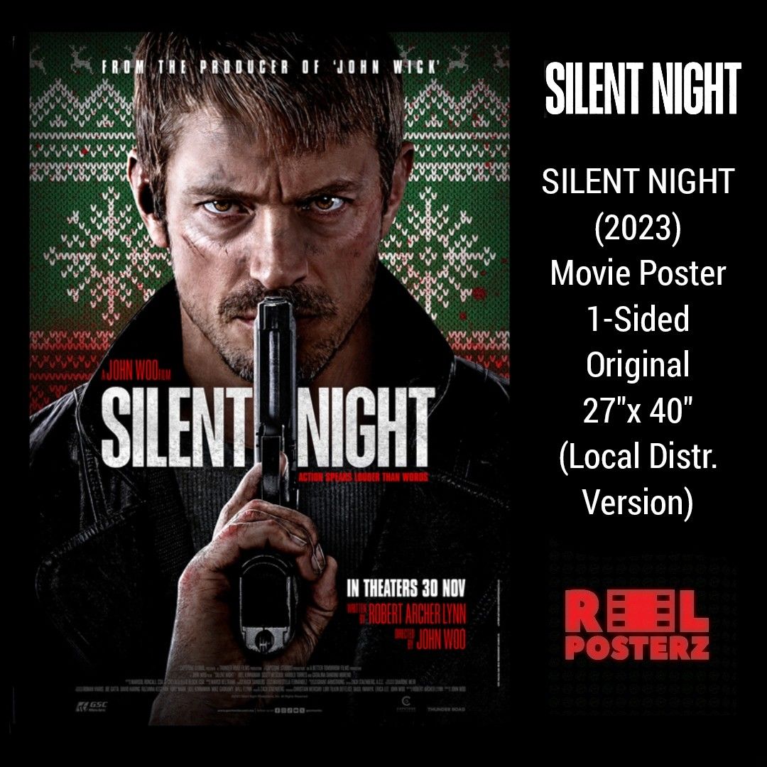SILENT NIGHT (2023) Movie Poster 1-Sided Original 27"x 40" (Local Distr. Version), Furniture ...