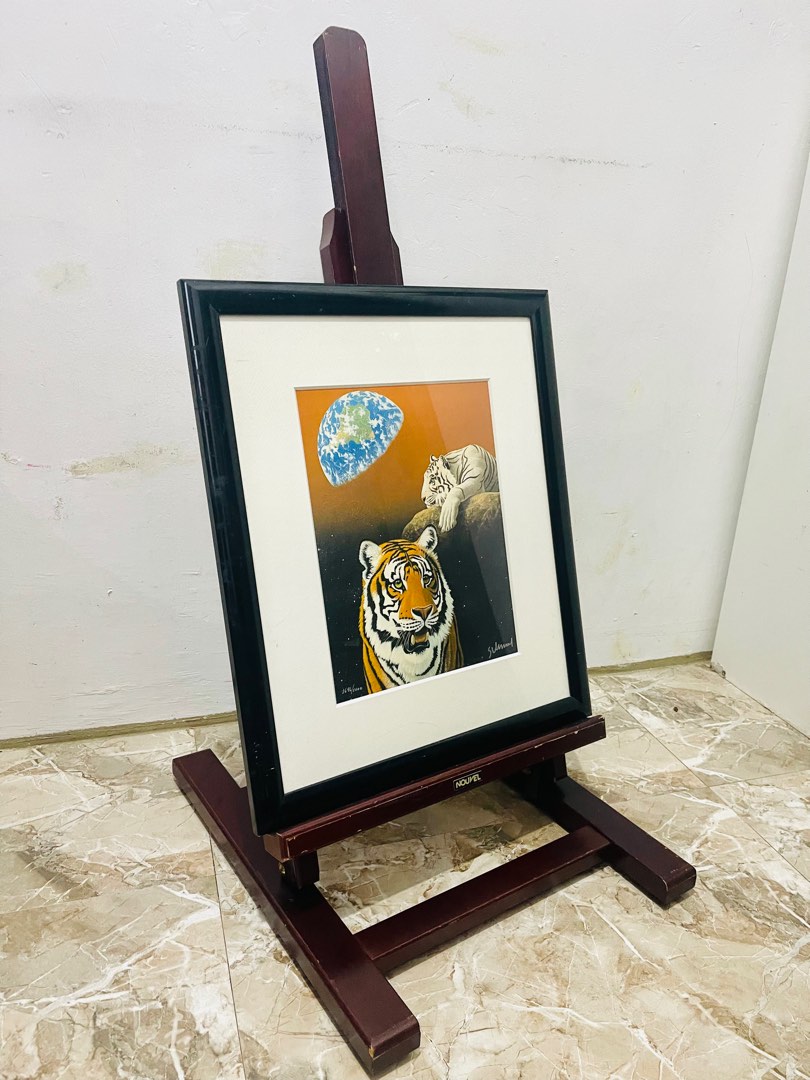 Solid Wood Easel Adjustable Art Display Made in Japan, Furniture & Home ...