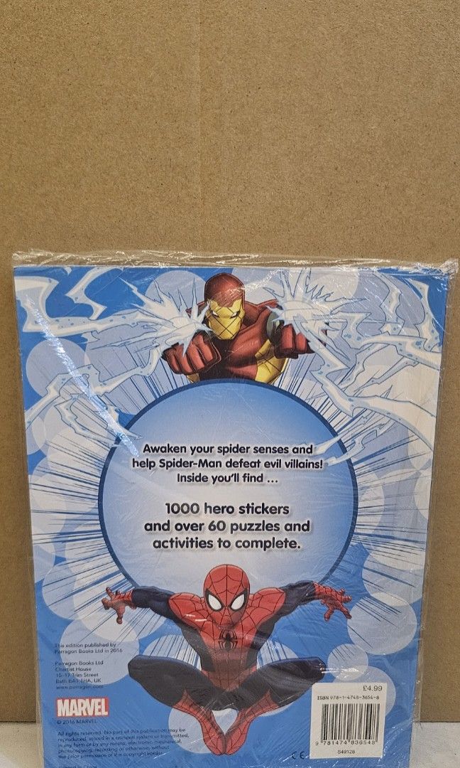 SPIDERMAN sticker Book. [1000 Sticker], Hobbies & Toys, Books ...