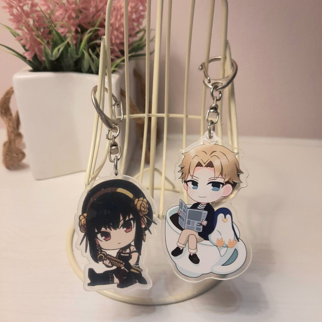 Spy x Family Anime Acrylic Keychains (Loid Forger, Yor Forger), Hobbies ...