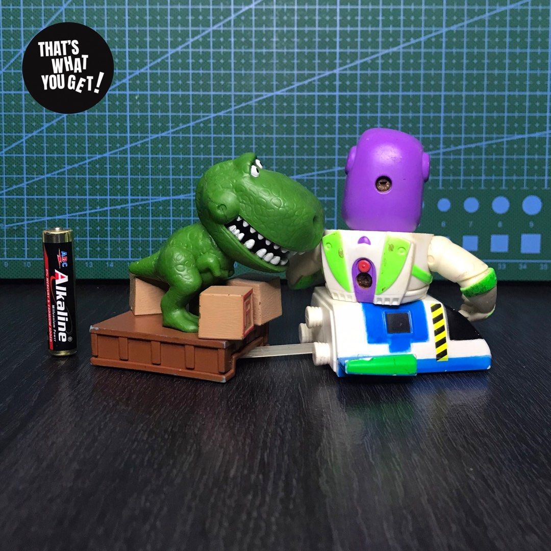 Toy Story Buzz Lightyear Spaceship + Rex Train Parade Figure Set ...