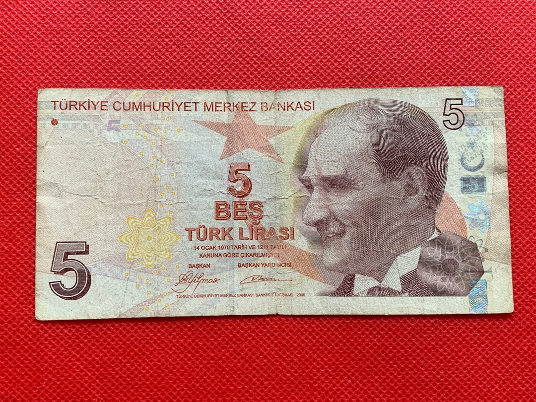 Turkey 5 Lirasi 1970 Banknote, Hobbies & Toys, Collectibles ...