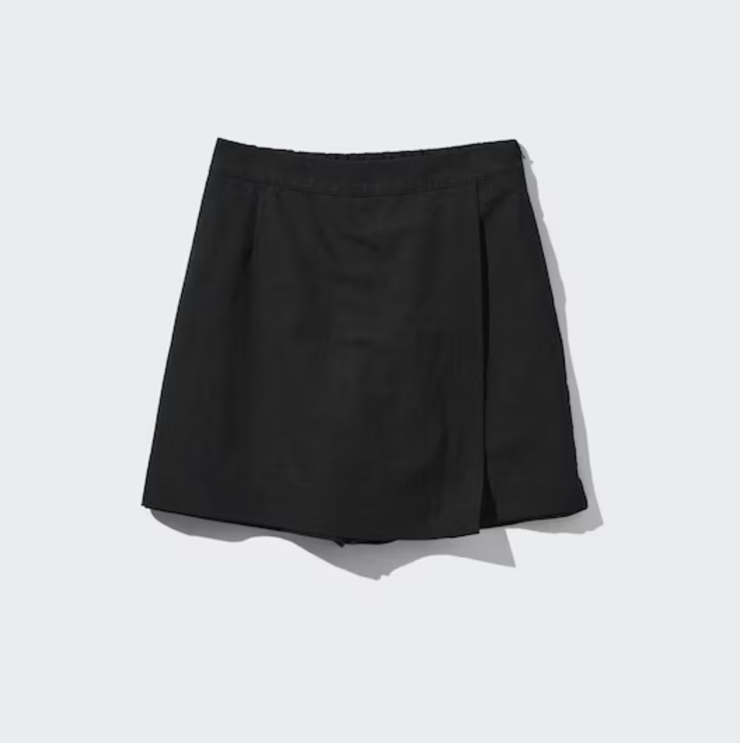 Uniqlo Linen Skort, Women's Fashion, Bottoms, Shorts on Carousell