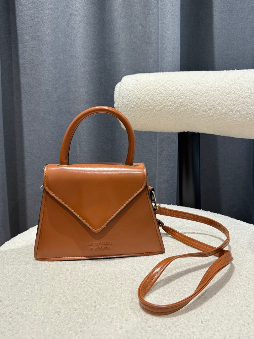 vintage brown small size bag, Women's Fashion, Bags & Wallets, Cross ...