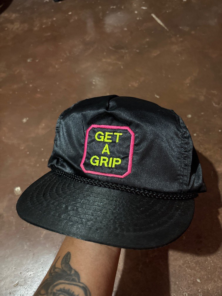 Vintage Get a grip cap, Men's Fashion, Watches & Accessories, Caps & Hats on Carousell