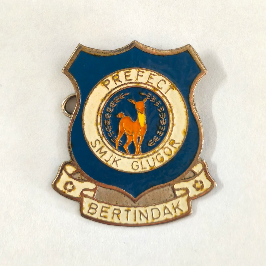 Vintage SMJK Glugor "Prefect" Metal School Badge --- Penang, SMK Datuk ...