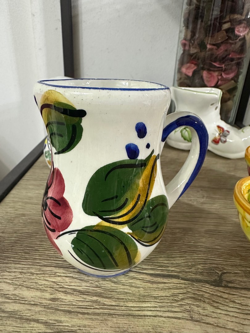 Vintage Stangl Pottery Garden Flower Creamer Pitcher Hand Painted ...