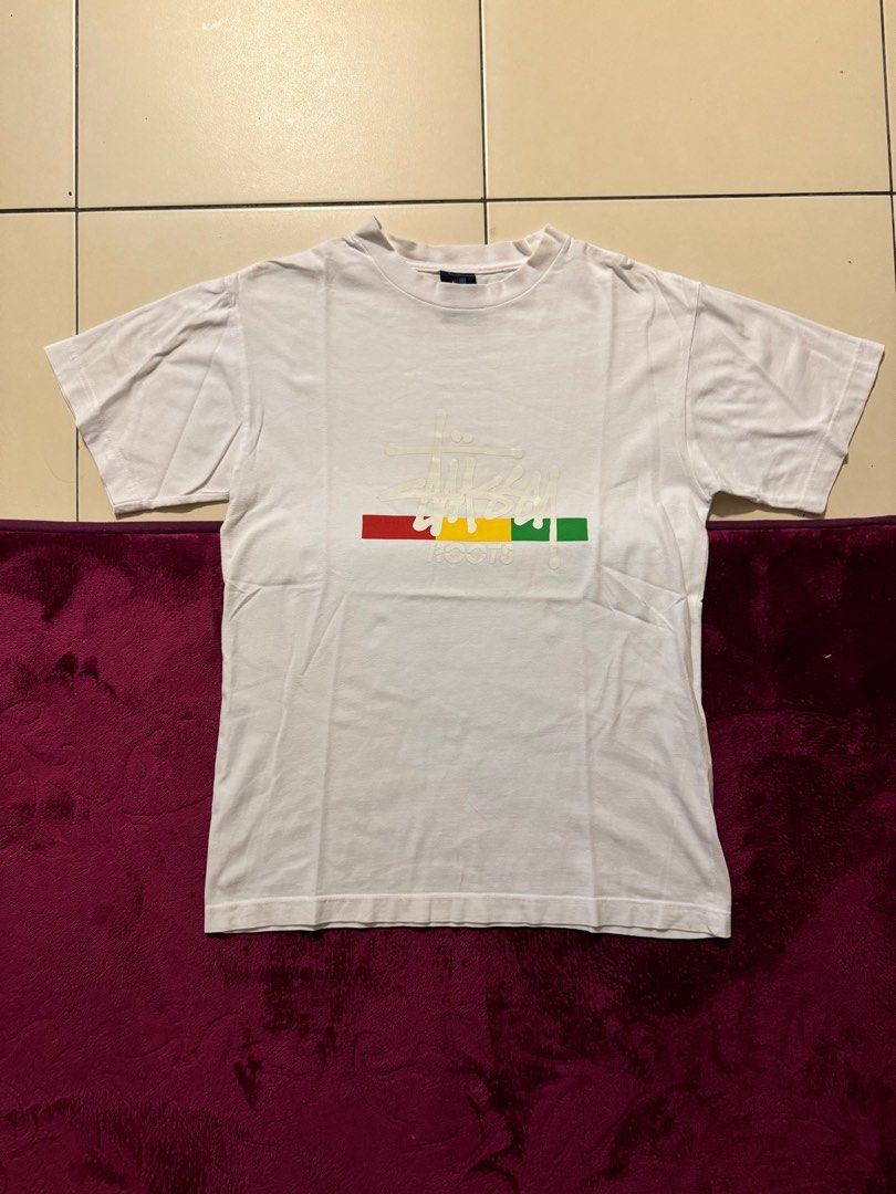 VINTAGE STUSSY RASTA, Men's Fashion, Tops & Sets, Tshirts & Polo Shirts ...