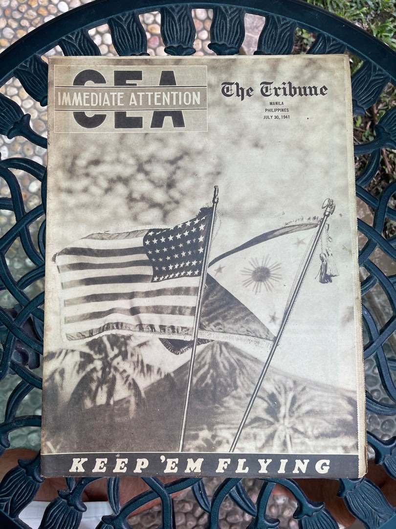 Vintage The Tribune Magazine - July 30, 1941 - Philippines-USA Cover ...