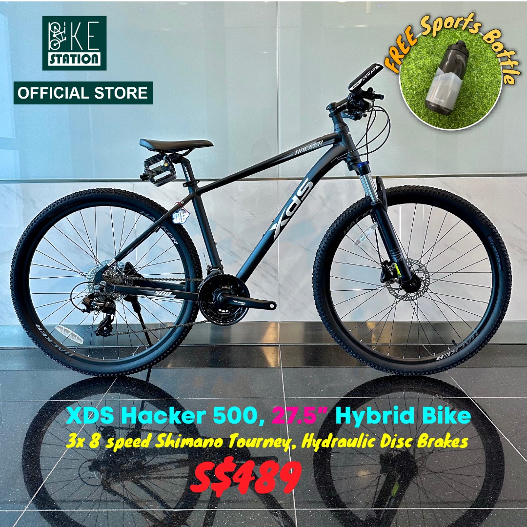 XDS Hacker 500 Mountain Bike, Ultralight Aluminium Frame, Shimano 3x8 ...