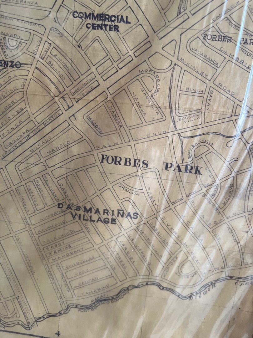 1968 Old Map of Makati City by De Jesus, Hobbies & Toys, Memorabilia ...