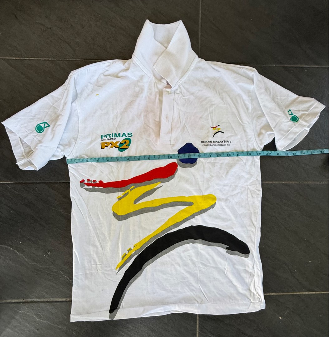 1994 Sukma Perak Shirt Baju Petronas not adidas nike, Men's Fashion, Tops & Sets, Tshirts & Polo ...