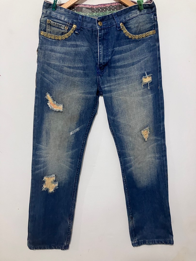 501 Union Rail Clot Jeans, Men's Fashion, Bottoms, Jeans on Carousell