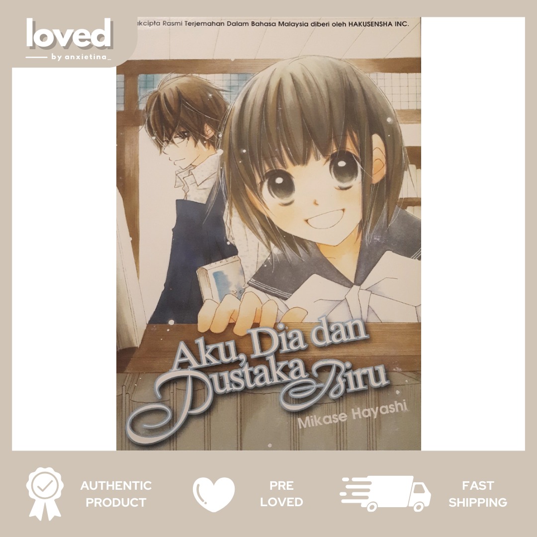 Aku, Dia dan Pustaka Biru (MY) / Aoiro Toshokan (JP) | Shoujo Manga ...