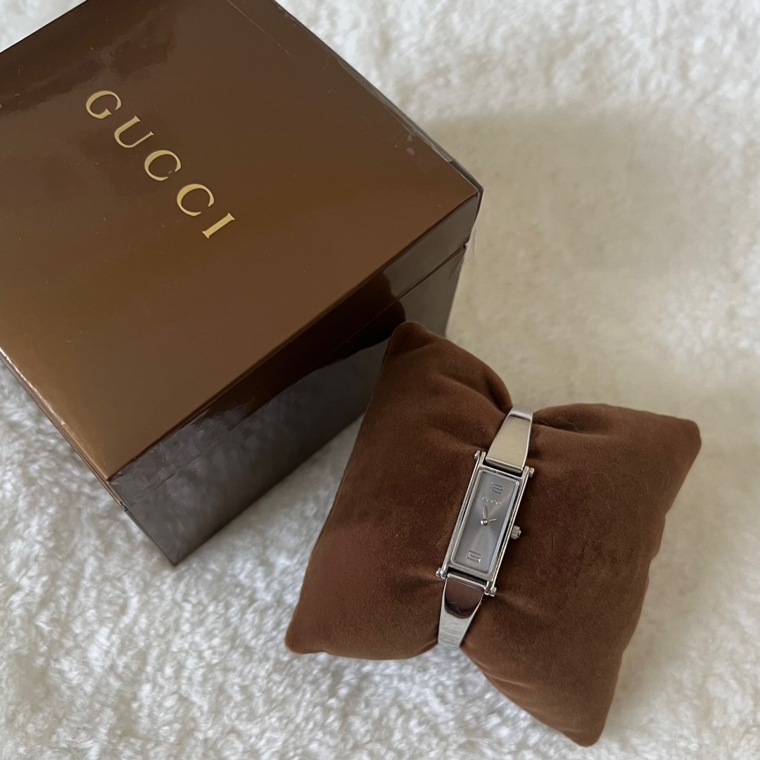 Authentic Preloved Gucci Silver Dial All Steel Bangle Watch (1500L ...