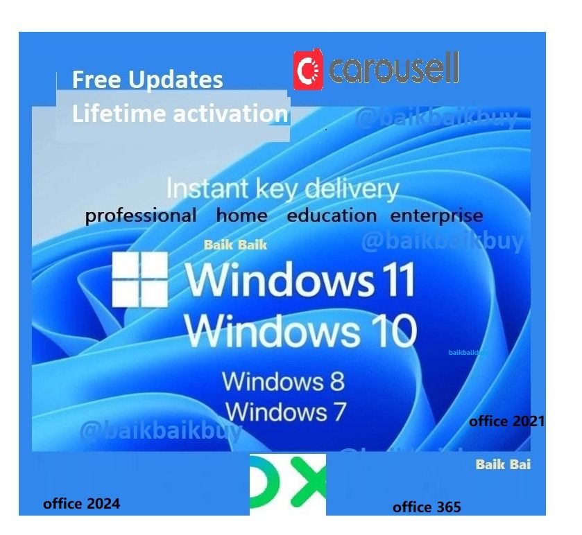 Authentic Windows 11 pro home Windows 10 Enterprise Education Digital ...