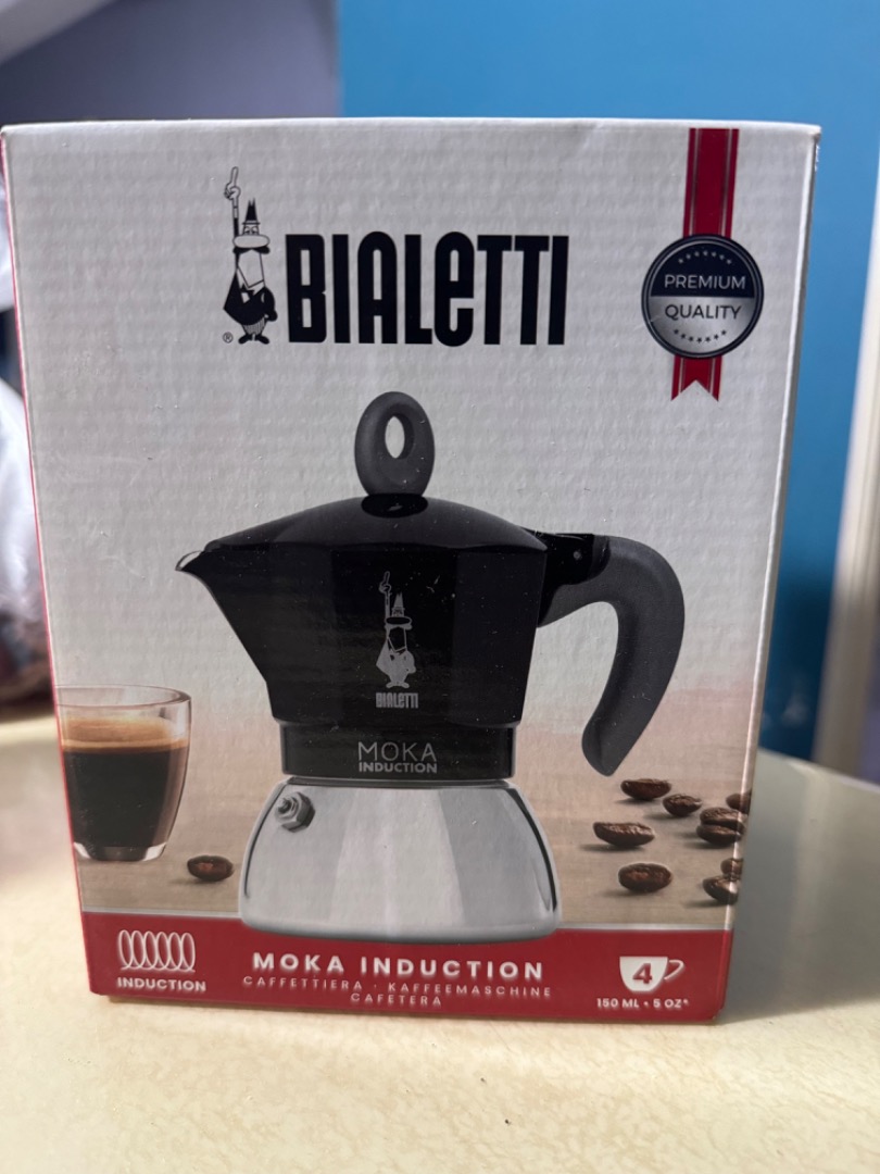 Bialetti New Moka Induction Espresso Maker, Mokapot, Furniture & Home Living, Kitchenware ...