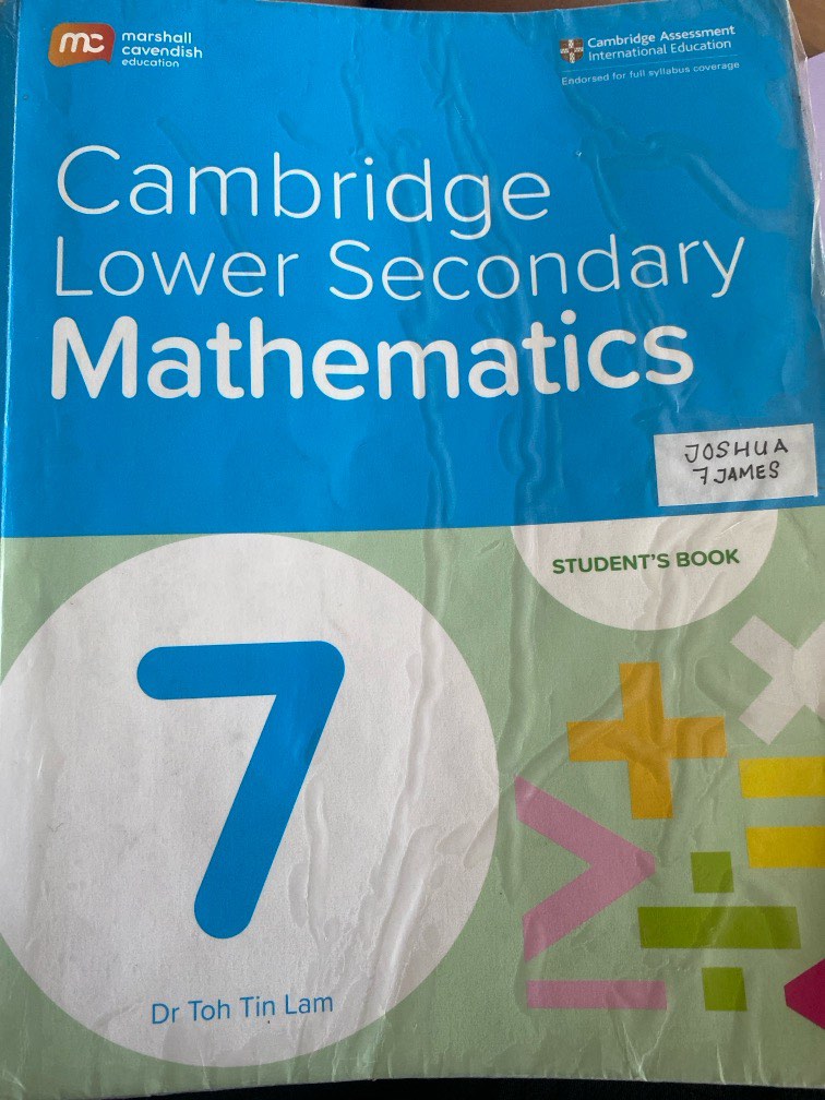 Cambridge Lower Secondary Mathematics Student Book 7, Hobbies & Toys ...