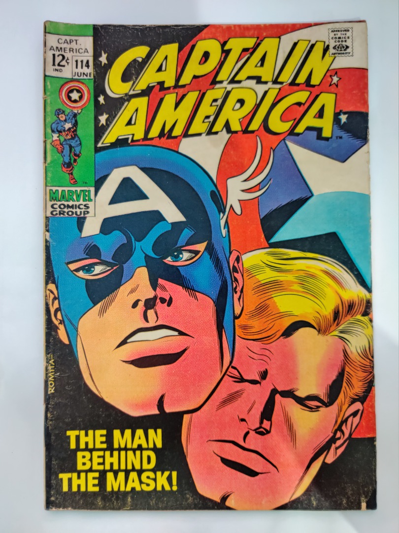 Captain America Vol. 1 (1968) #114 Newsstand, Hobbies & Toys, Books ...