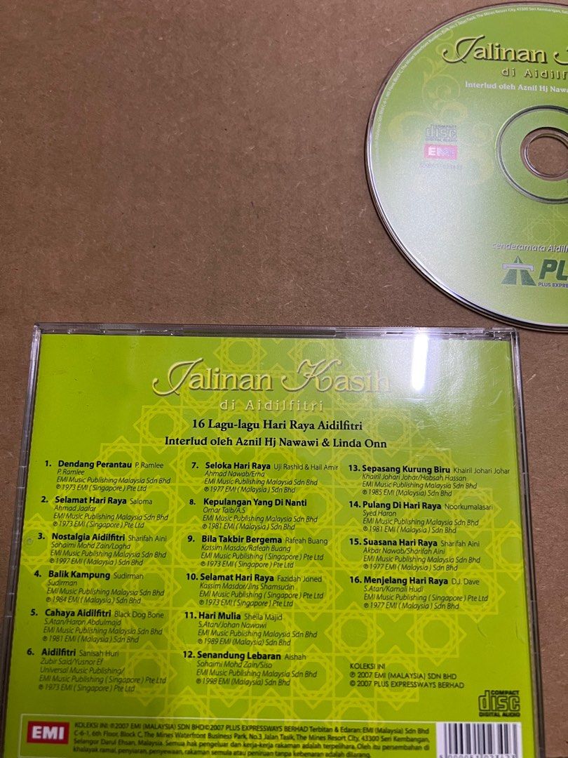 CD 16 lagu hari raya aidilfitri jalinan kasih p ramlee saloma sudirman sanisah huri uji rashid ...