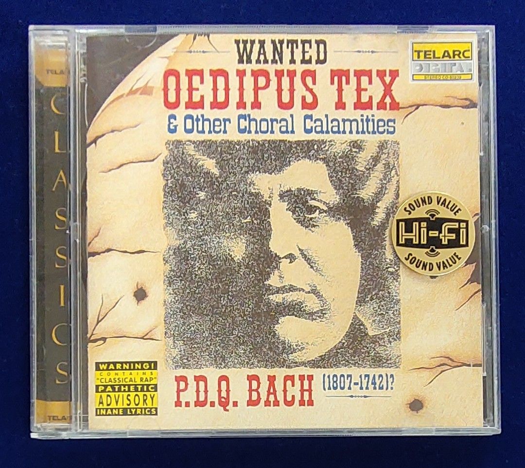 *CD 1990 P.D.Q. Bach - Oedipus Tex, Hobbies & Toys, Music & Media, CDs & DVDs on Carousell