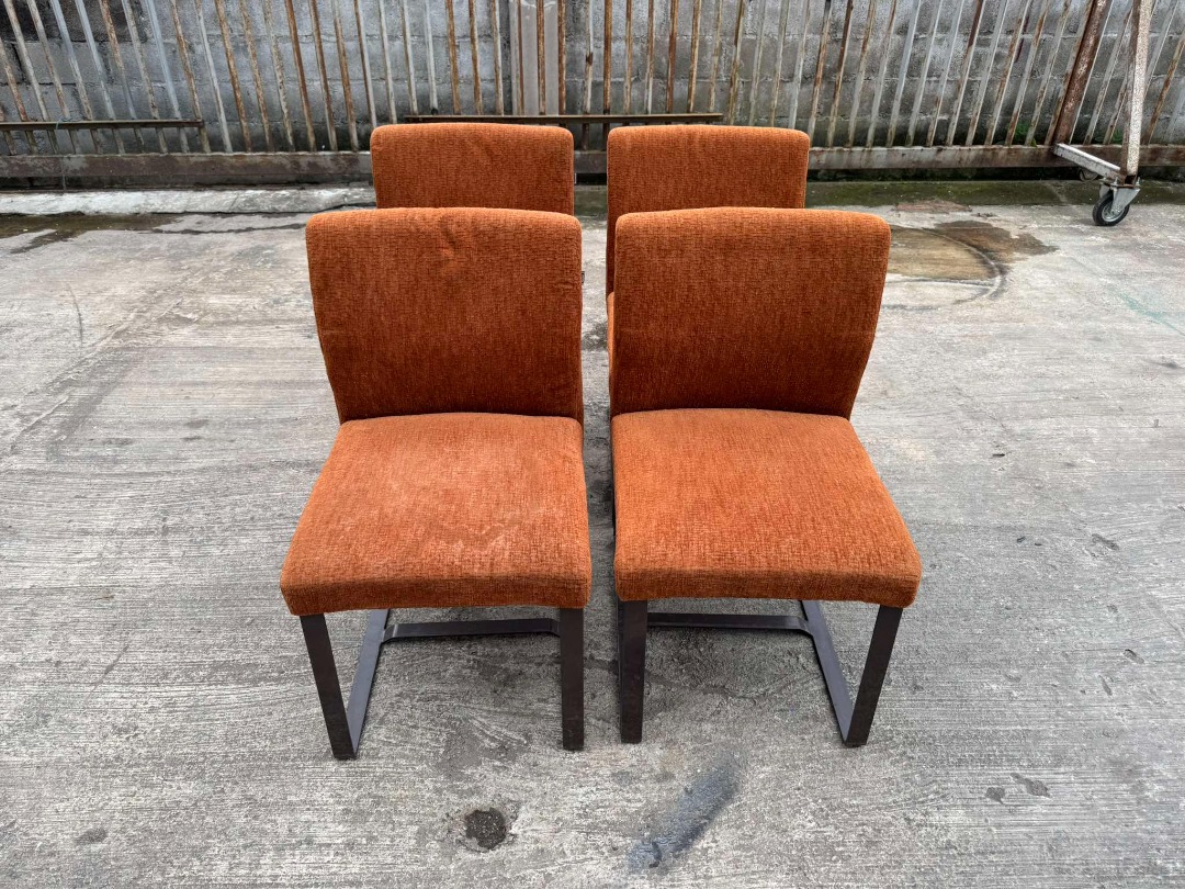 (Cellini) Fabric Steel Frame Dining Chair Kerusi Makan, Furniture ...