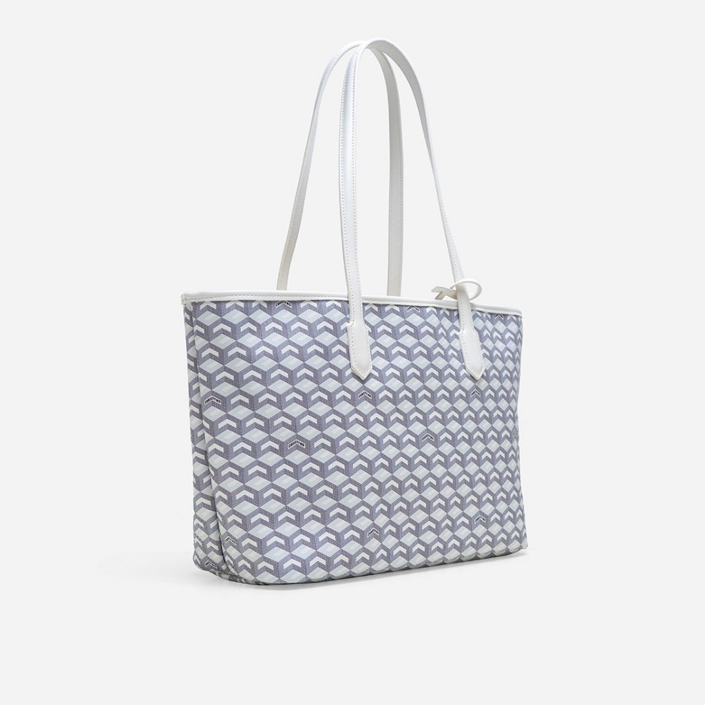 CHRISTY NG RUSSO MONOGRAM GREY TOTE BAG, Women's Fashion, Bags ...