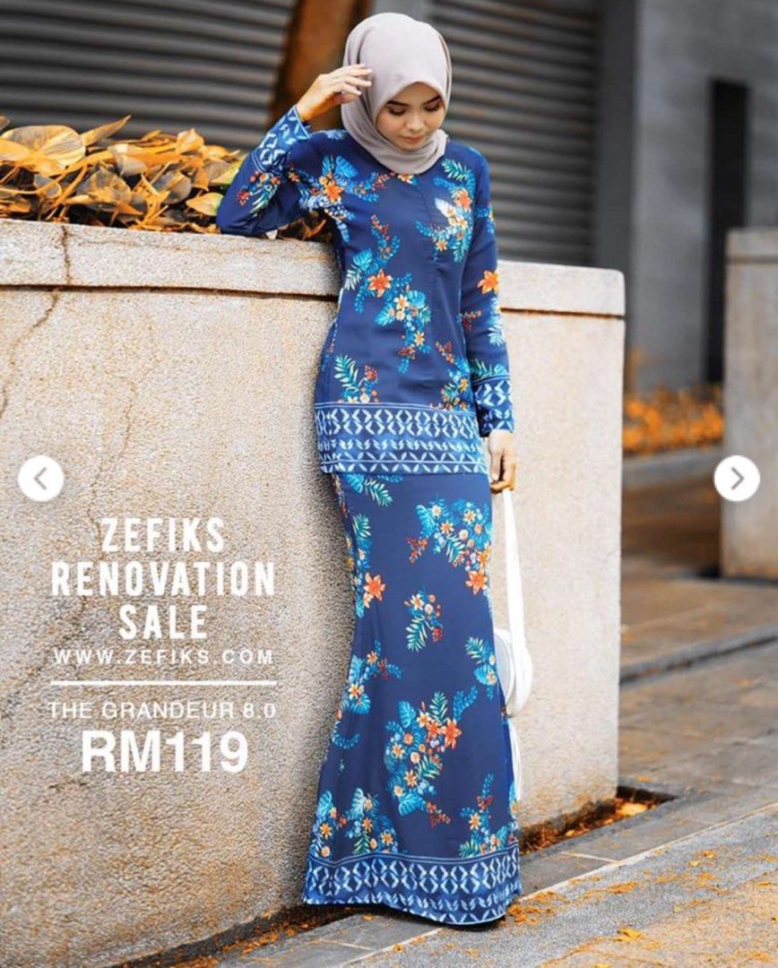 Da xia - kurung zefiks, Women's Fashion, Muslimah Fashion, Baju Kurung ...