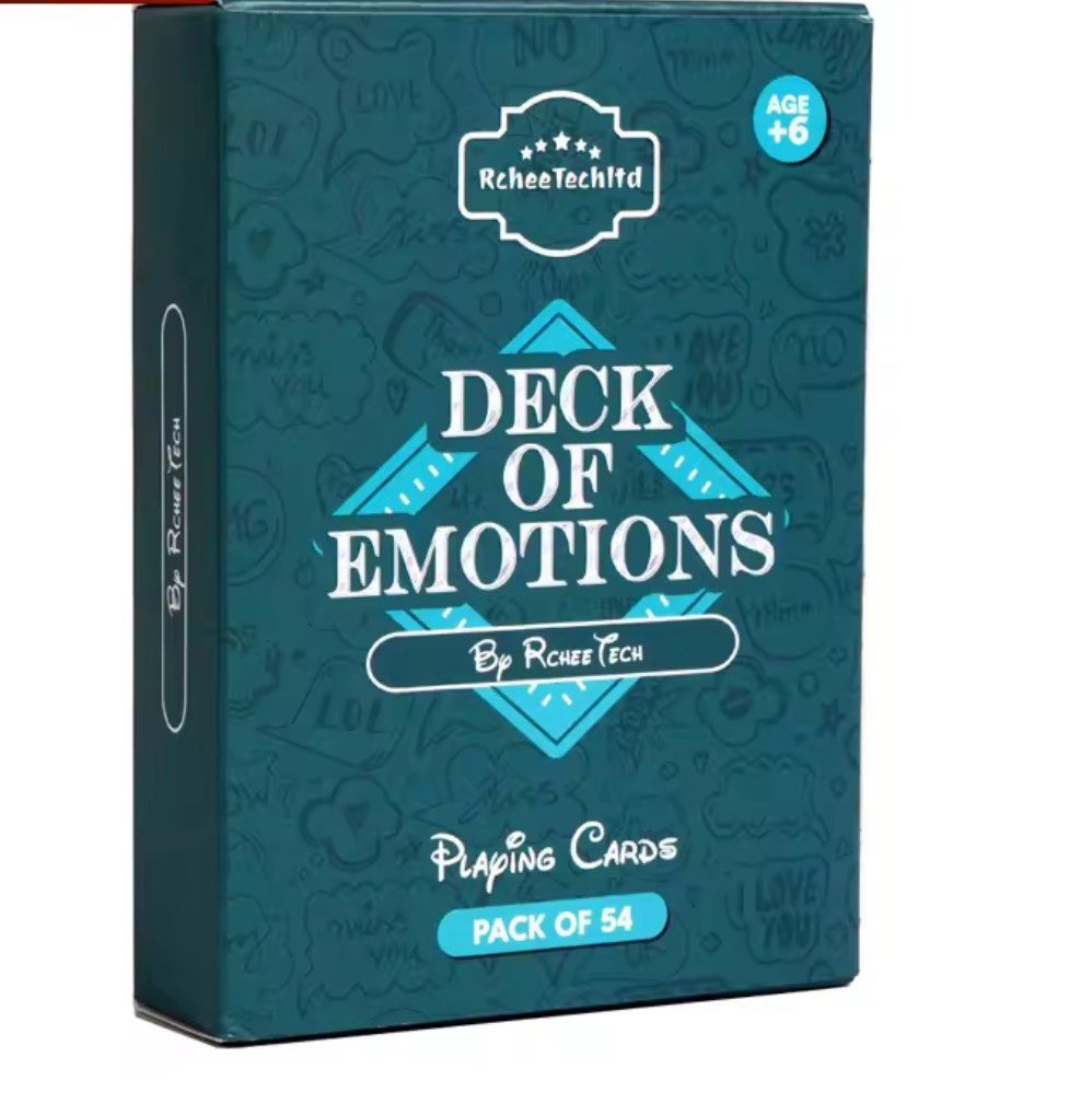 Deck of Emotions Card Game 54 Cards Including Questions About Feelings ...