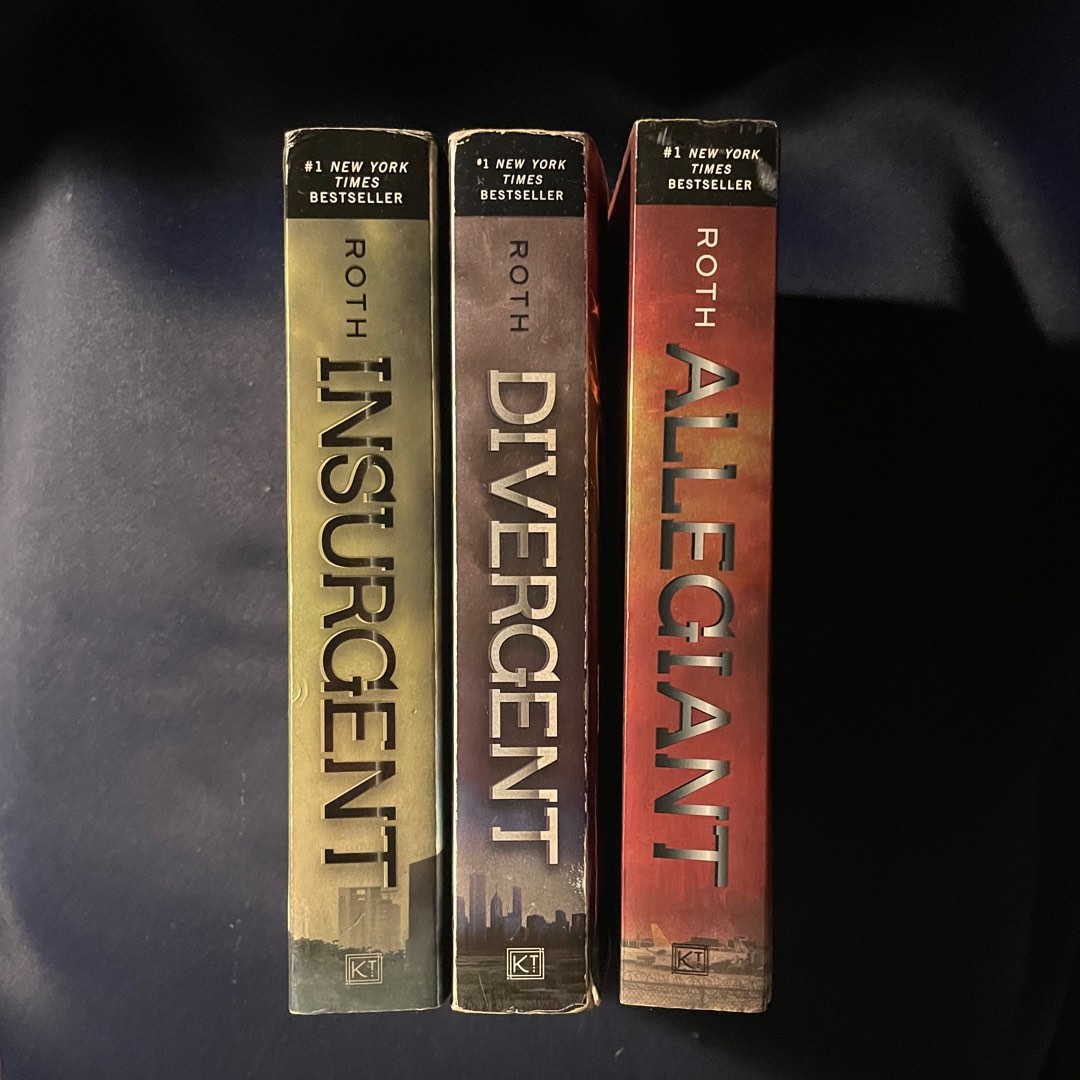 divergent trilogy set veronica roth divergent insurgent allegiant ...