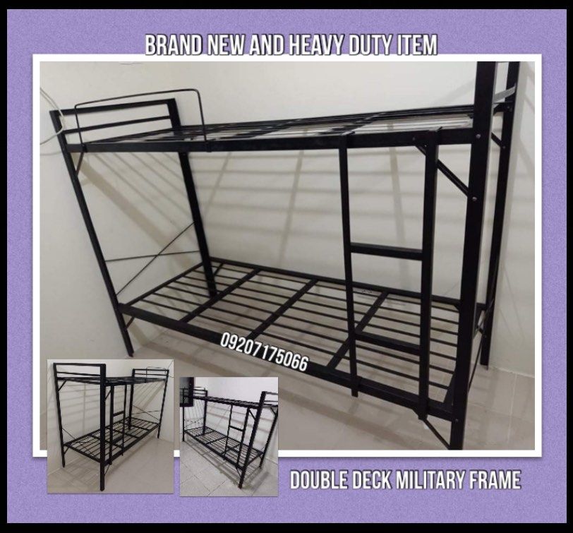 Double deck military flat bar, Furniture & Home Living, Furniture, Bed ...