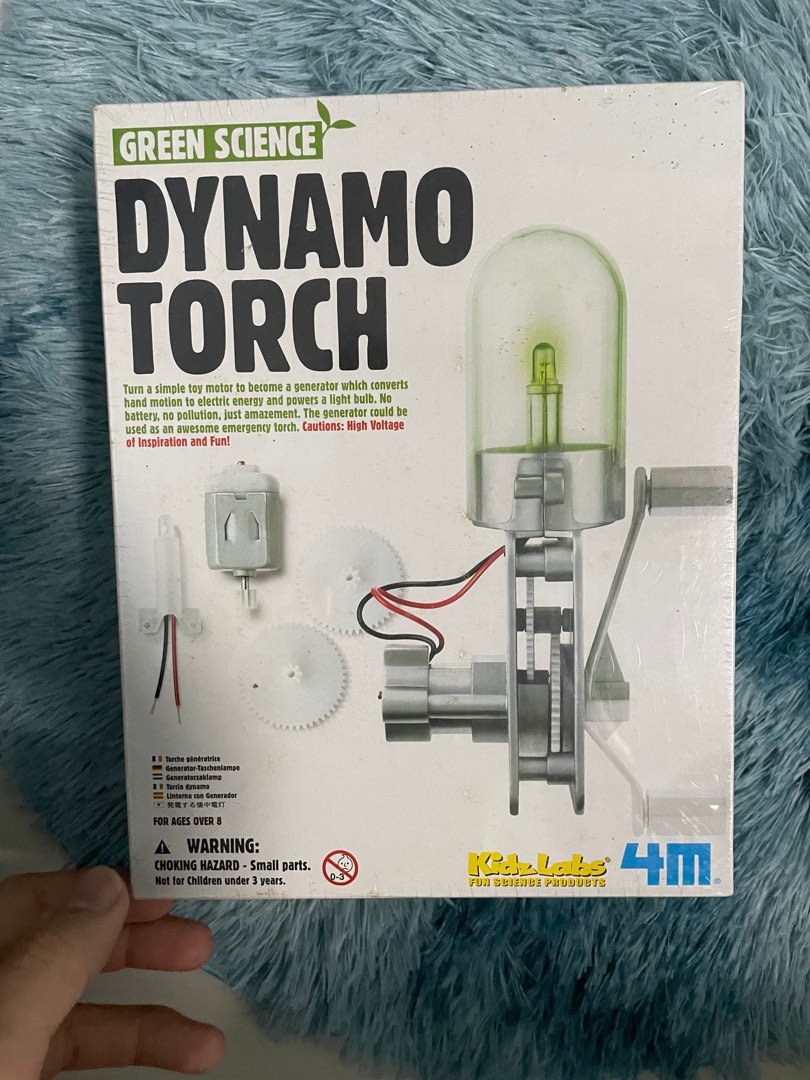 Dynamo Torch Hand Generator Kit Green Science Kids Labs, Hobbies & Toys, Toys & Games on Carousell