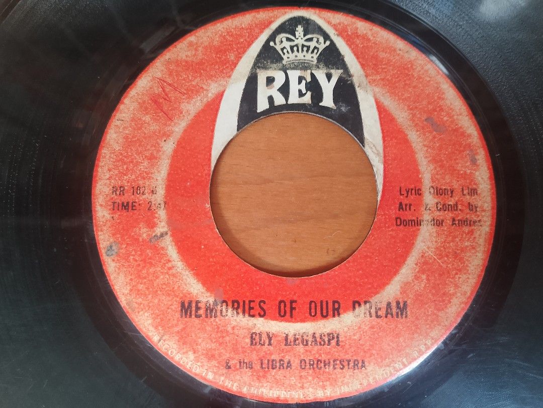 Ely Legaspi - SHE WEARS MY RING / MEMORIES OF OUR DREAM (OPM 45 rpm ...