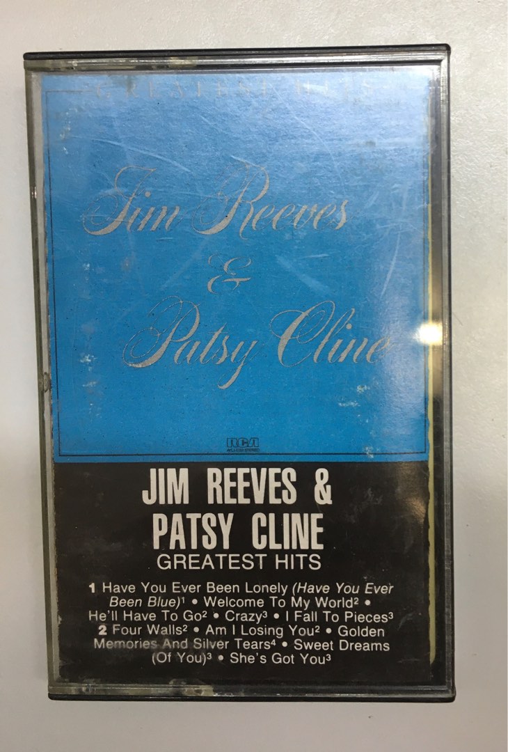 (Eng Cassette) Jim Reeves and Patsy Cline greatest hits ( made in USA ...
