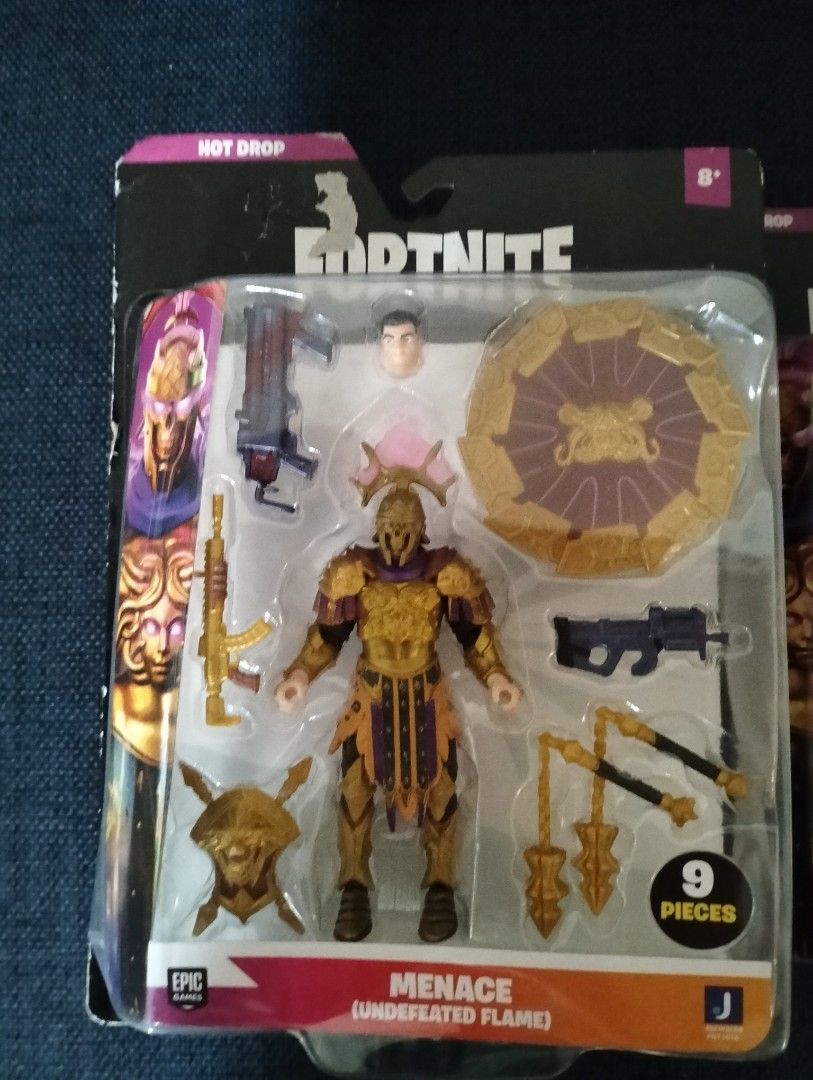 Fortnite Menace Action Figure 2021 MIP Flame Hot Drop Epic Games ...