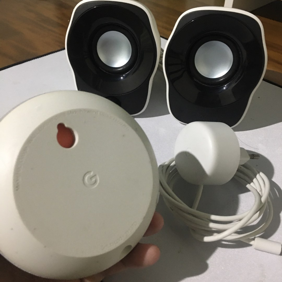 Google nest mini (Gen 2) & Logitech PC Speaker, Audio, Portable Music ...