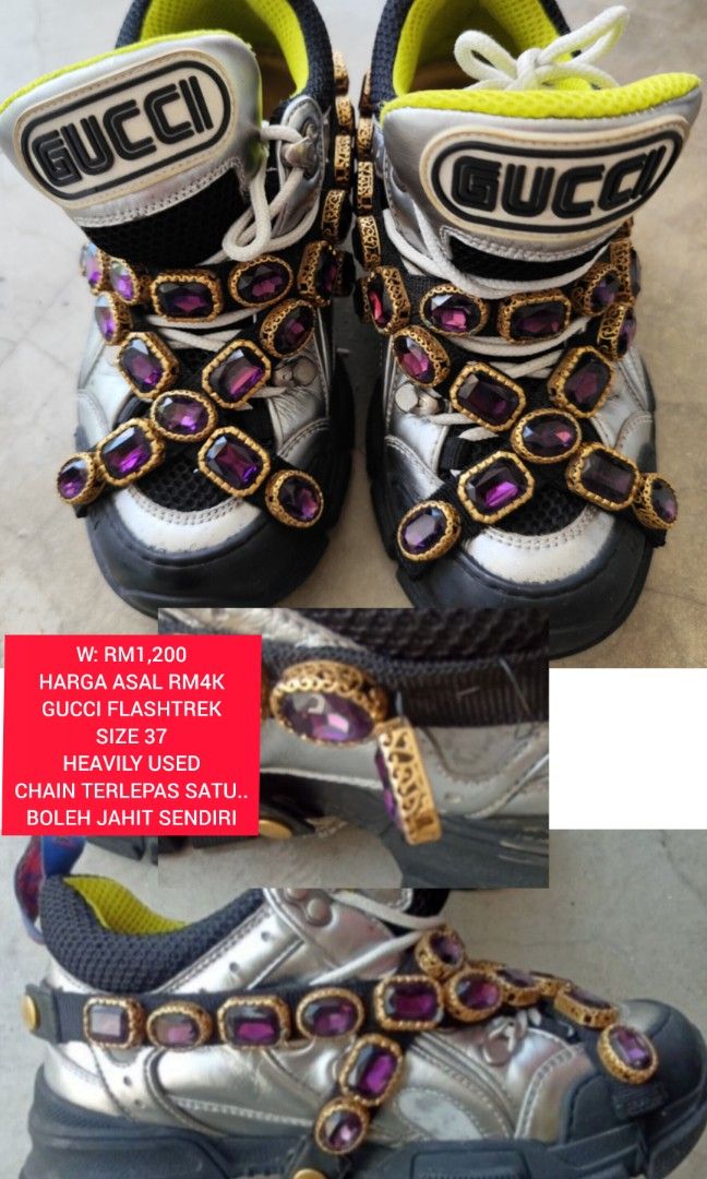 Gucci Flashtrek, Women's Fashion, Footwear, Sneakers on Carousell