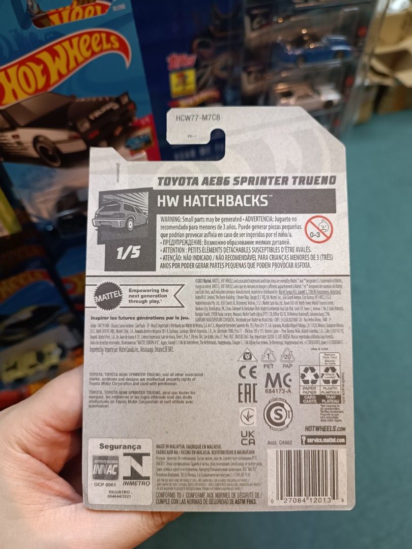 HOTWHEELS - FACTORY ERROR Toyota AE86 Sprinter Trueno (Red), Hobbies & Toys, Toys & Games on ...