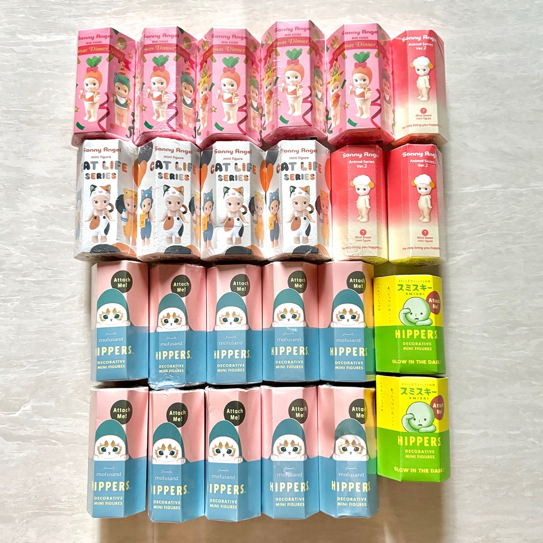 (INSTOCKS WTS) Sealed sonny angel mofusand hippers smiski hippers cat ...