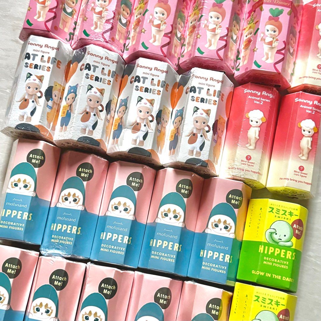 (INSTOCKS WTS) Sealed sonny angel mofusand hippers smiski hippers cat ...