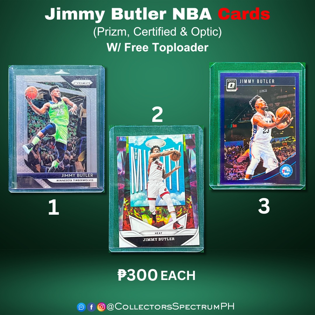 Jimmy Butler NBA Cards Prizm, Certified & Optic, Hobbies & Toys, Toys ...