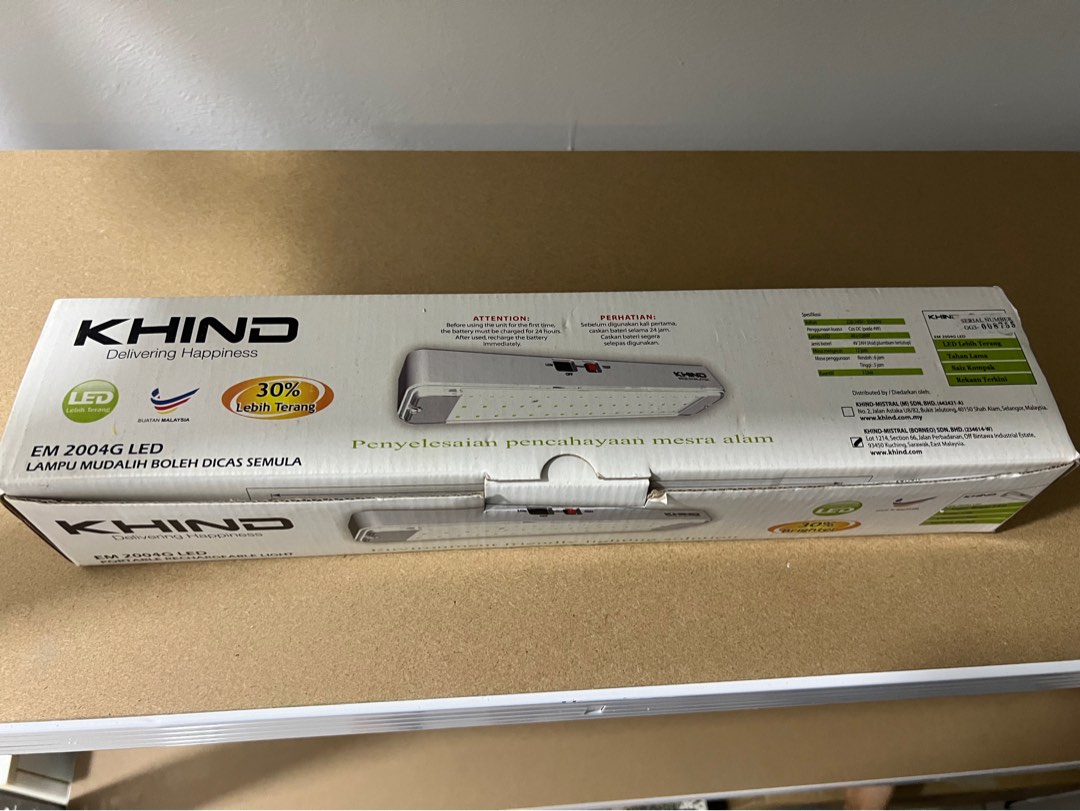 KHINO EMERGENCY LED LIGHT, TV & Home Appliances, Electrical, Adaptors & Sockets on Carousell