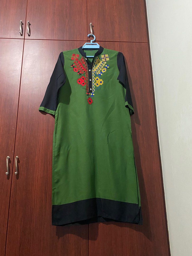 Knee Length Kurti Top, Women's Fashion, Tops, Other Tops on Carousell