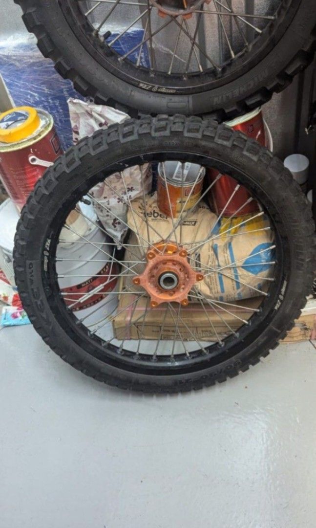 KTM 690 SMC R Wheelset Rims for Off Road Warp 9 Elite, Motorcycles, Motorcycle Accessories on ...