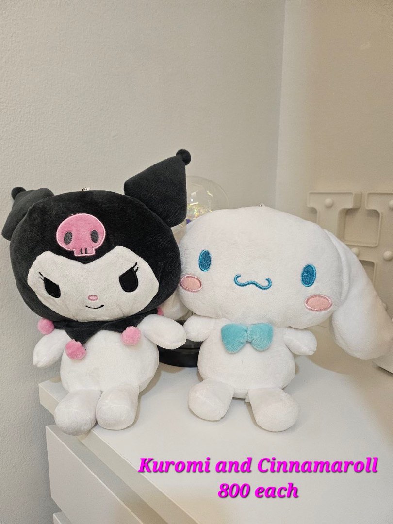 Kuromi & Cinnamaroll Plushie/Bag charm, Hobbies & Toys, Toys & Games on ...