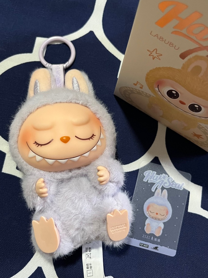LABUBU HAVE A SEAT: Plush Doll Keychain (Zizi), Hobbies & Toys, Toys ...