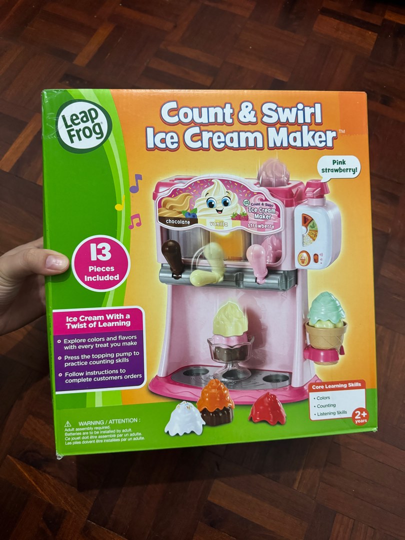 Leapfrog pink ice cream maker, Hobbies & Toys, Toys & Games on Carousell