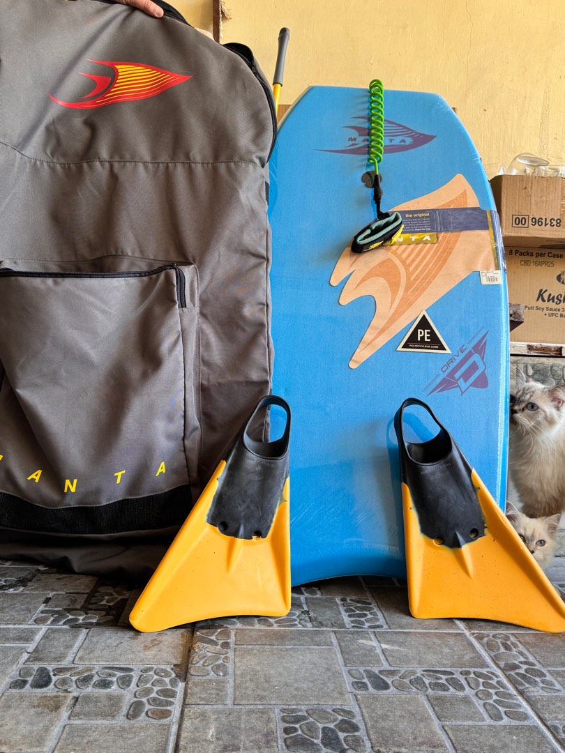 Manta Body Board and accessories, Sports Equipment, Sports & Games ...