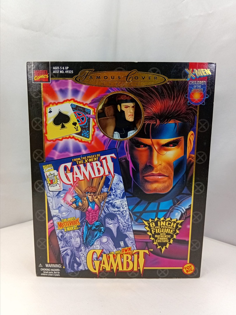 marvel 8" scale x-men gambit doll toy biz figure, Hobbies & Toys, Toys ...